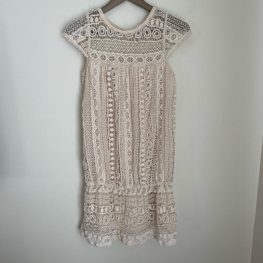 Anthropologie Maeve Dress Lace Crochet Size S Gem